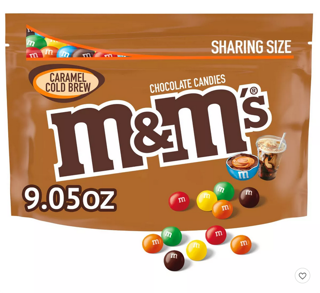 M&M'S Caramel Cold Brew Chocolate Candy Share Size Candy Bag - 9.05oz ...