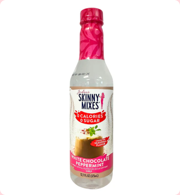 Jordan Skinny Mixes Sugar Free White Chocolate Peppermint Syrup - Mini ...
