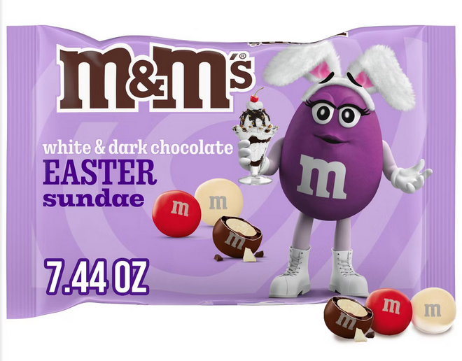 M&M's Easter Sundae White Chocolate & Dark Chocolate Easter Candy - 7 ...