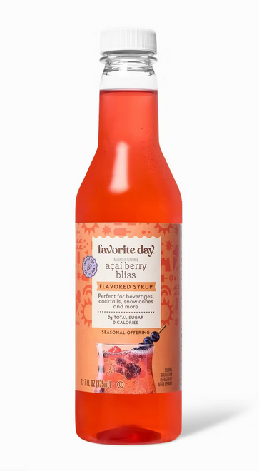 Acai Berry Bliss Syrup - 12.7 fl oz Bottle Favorite Day – The Jolly Shopper
