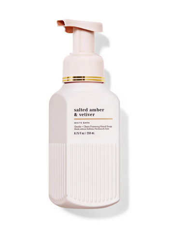 White Barn Salted Amber & Vetiver Gentle & Clean Foaming Hand Soap ...
