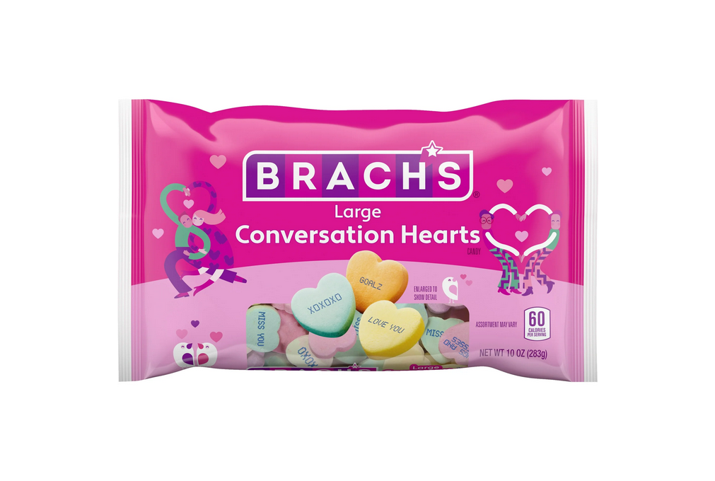Brach's Valentines Day Candy Large Conversation Hearts, Hard Candy, 10 – The Jolly Shopper