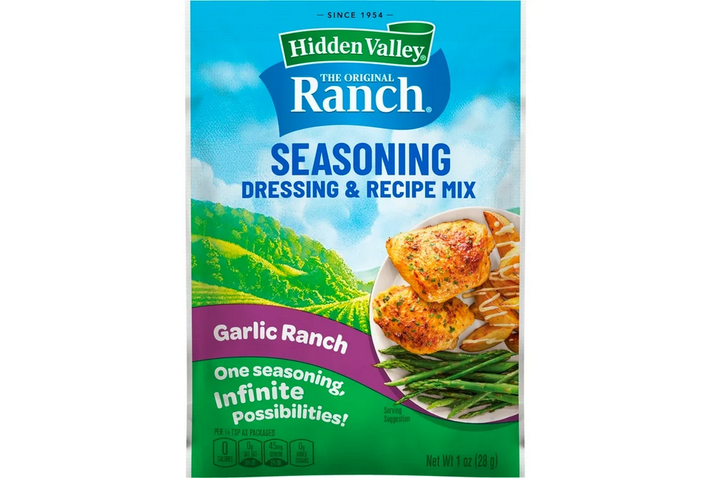 Hidden Valley Seasoning, Dressing and Recipe Mix, Garlic Ranch, 1 oz ...