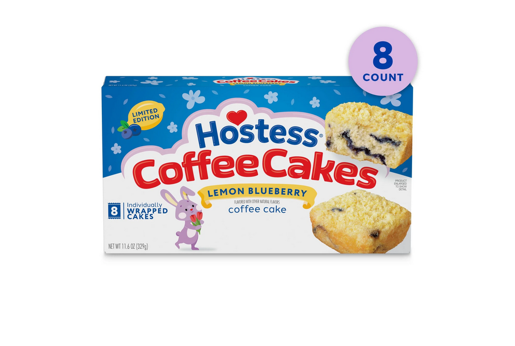 Hostess Coffee Cakes, Lemon Blueberry Flavor with Other Natural Flavor ...
